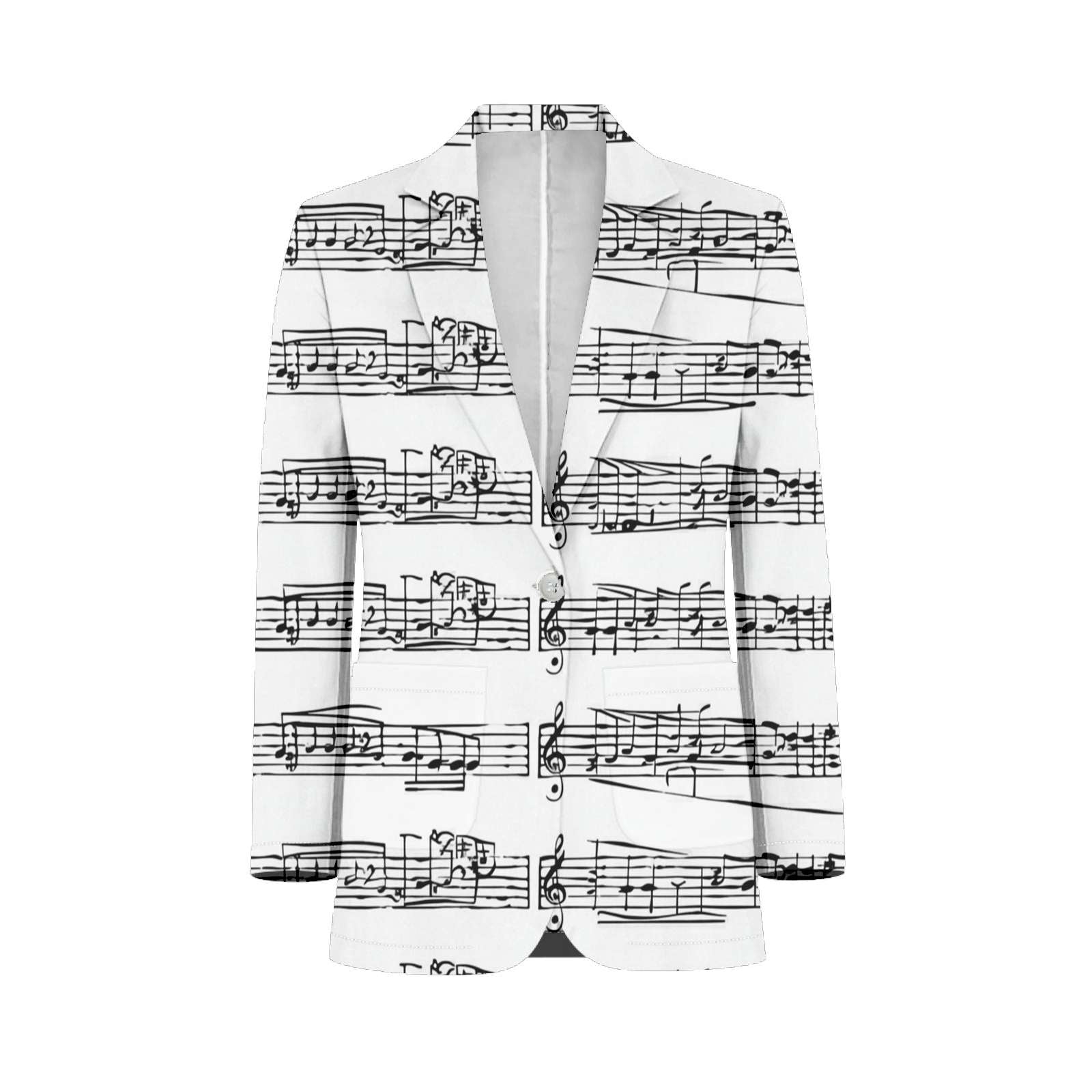 Simple Musical Notation Customized Men's Suits full man Shawl Collar ...