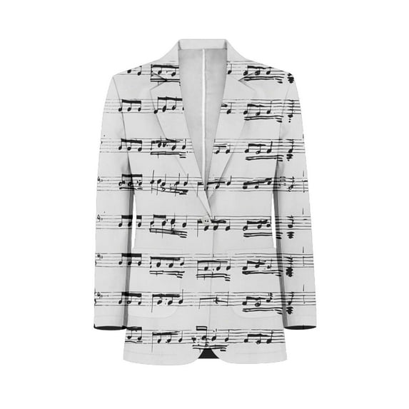 Simple Musical Notation Customized Men's Suits full man Shawl Collar ...