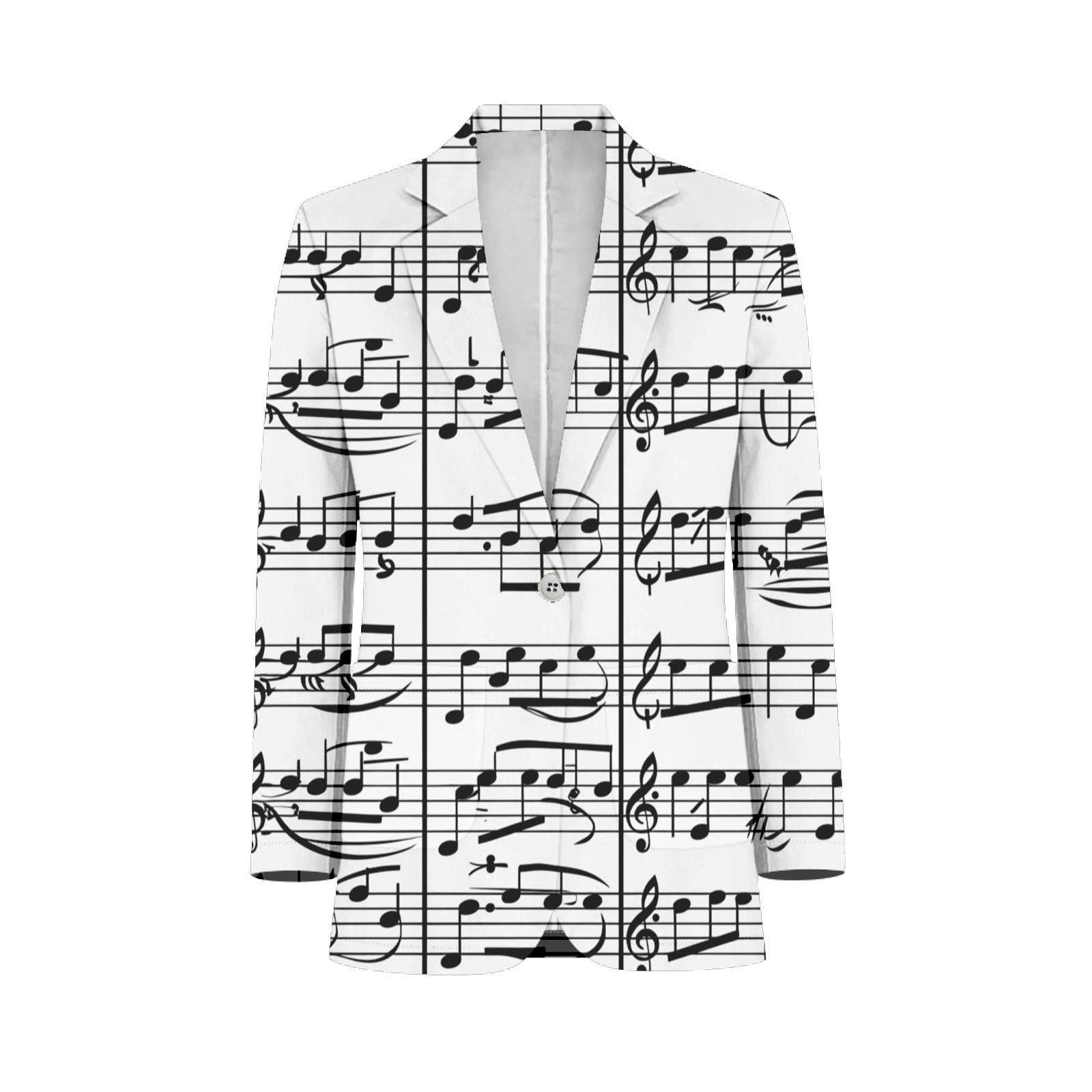 Simple Musical Notation Customized Men's Suits full man Shawl Collar ...