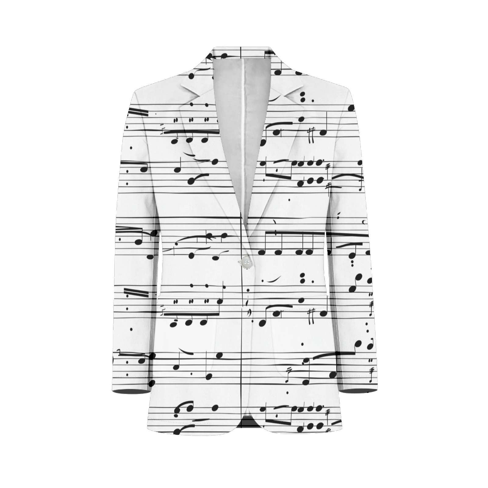 Simple Musical Notation Customized Men's Suits full man Shawl Collar ...