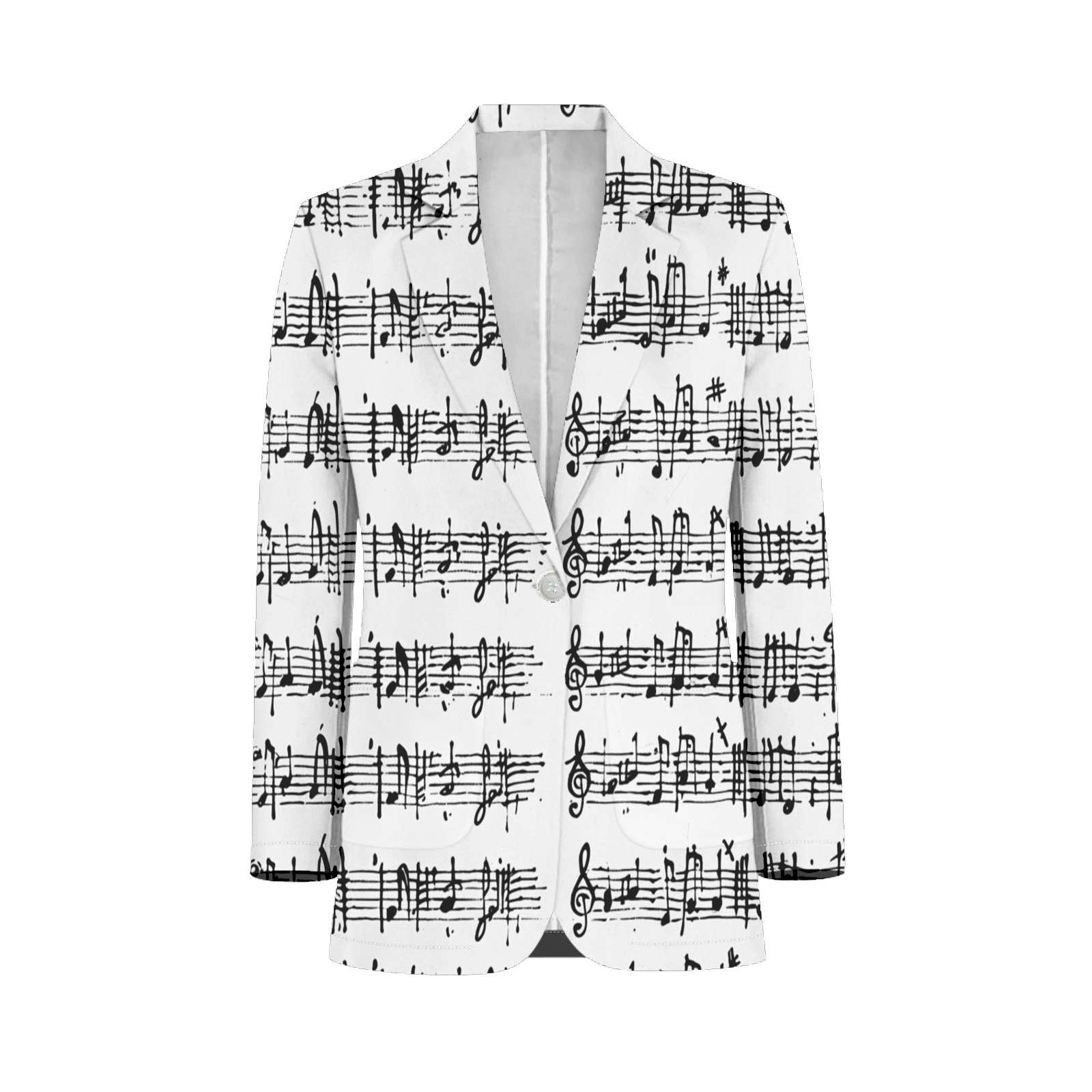 Simple Musical Notation Customized Men's Suits full man Shawl Collar ...