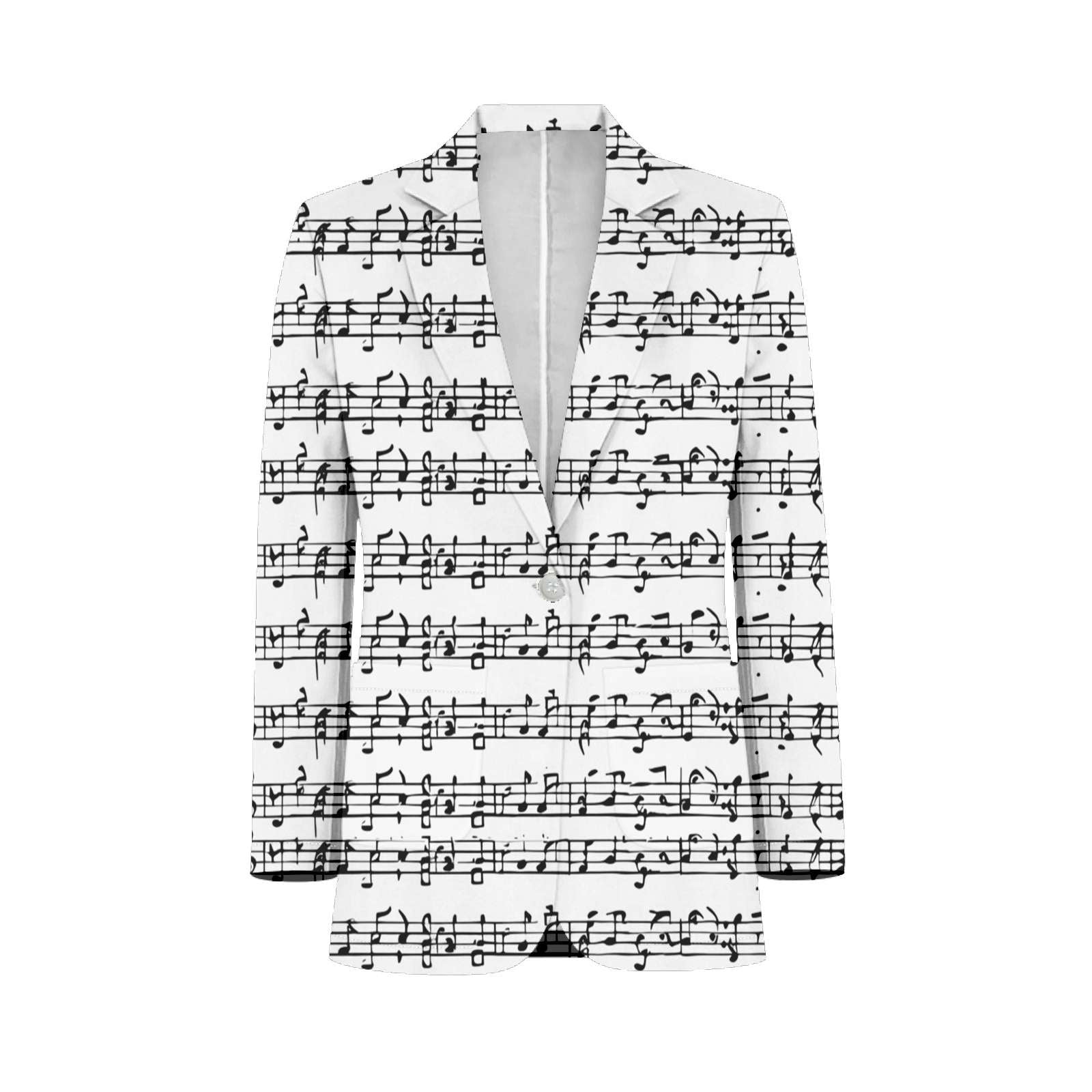 Simple Musical Notation Customized Men's Suits full man Shawl Collar ...
