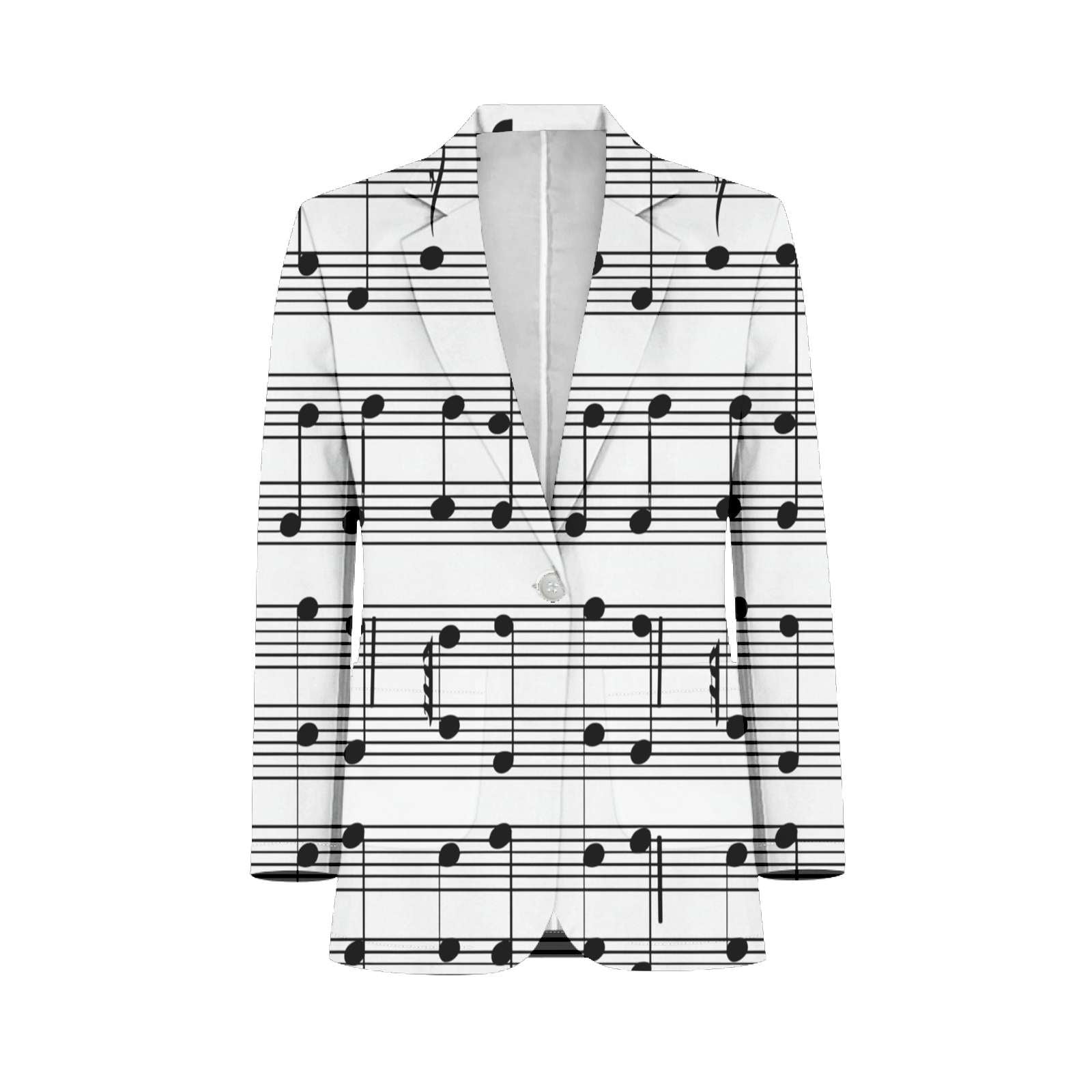 Simple Musical Notation Customized Men's Suits full man Shawl Collar ...
