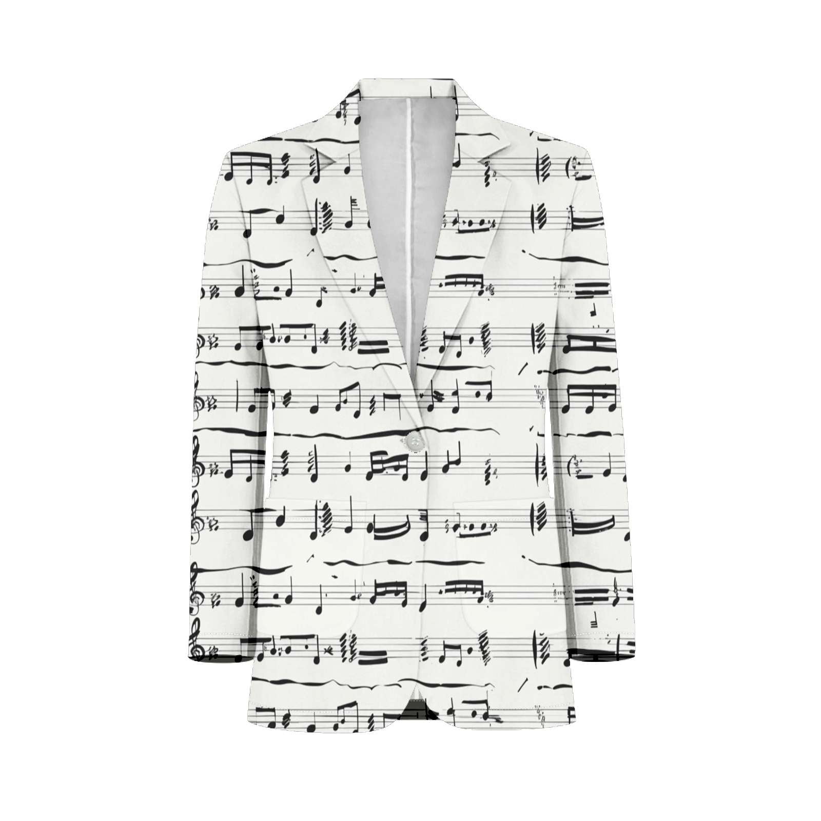Simple Musical Notation Customized Men's Suits full man Shawl Collar ...