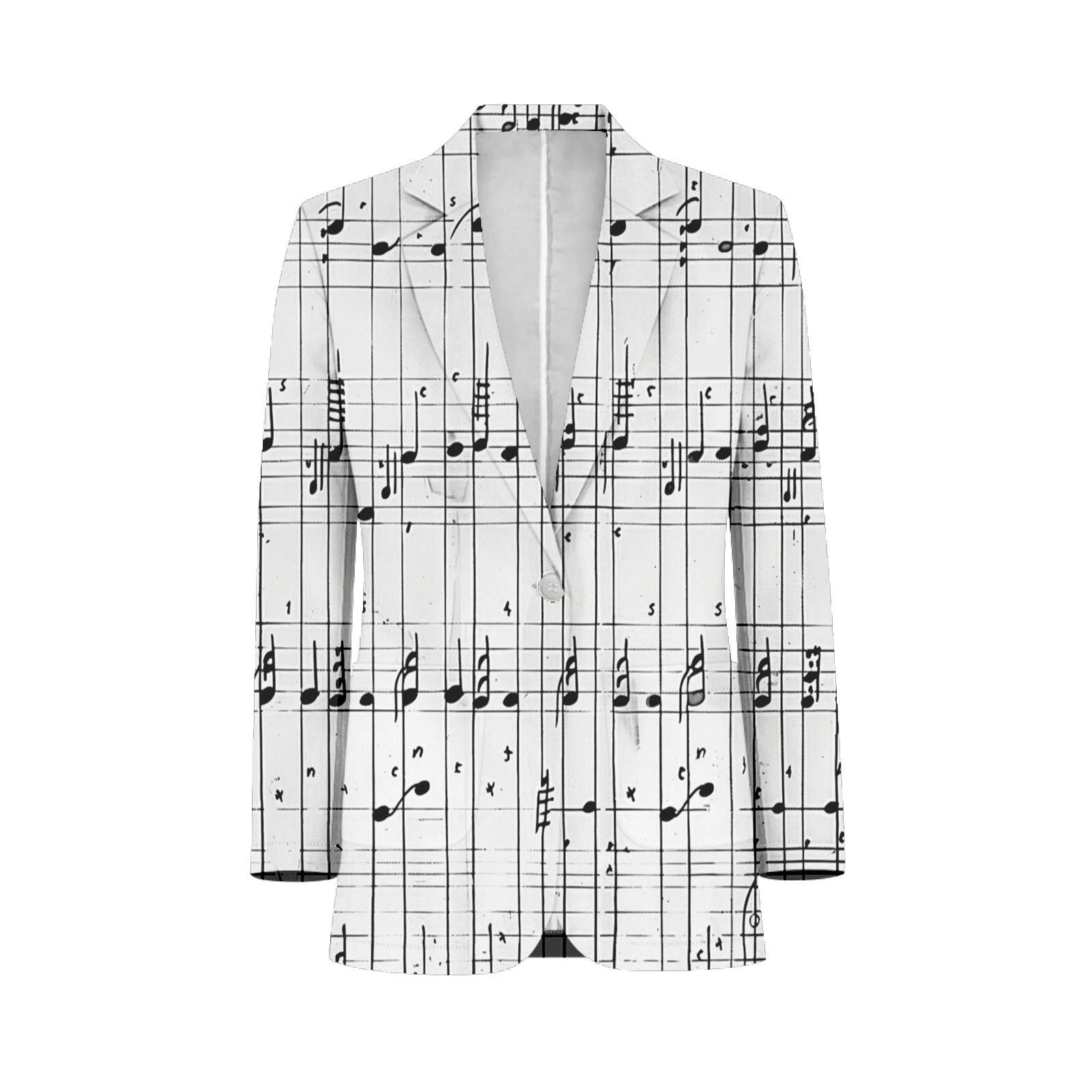 Simple Musical Notation Men's Suit Blazer Casual Party Wear Slim Fit ...