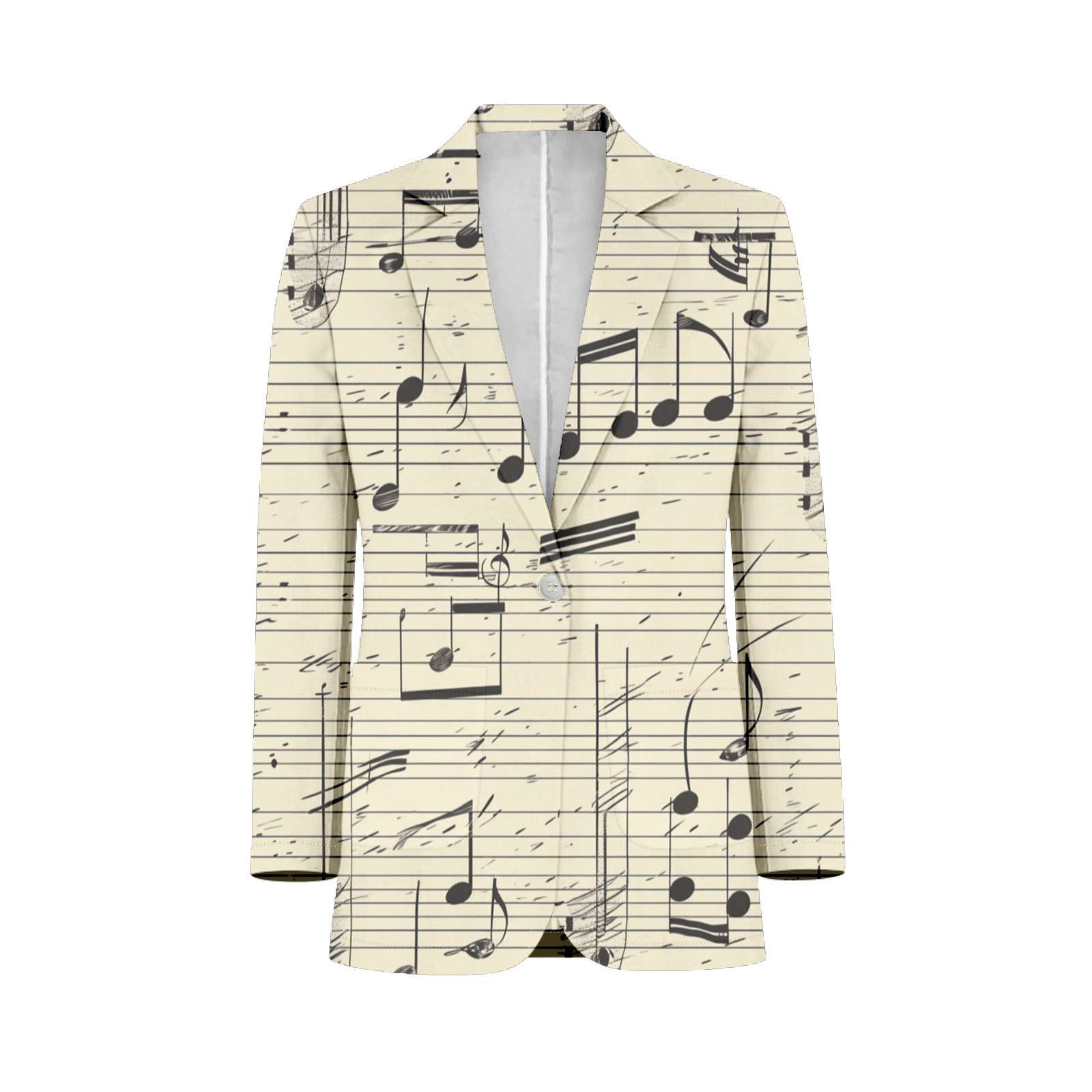 Simple Musical Notation Mens Suits Shawl Collar Slim Fit Suit Mens ...