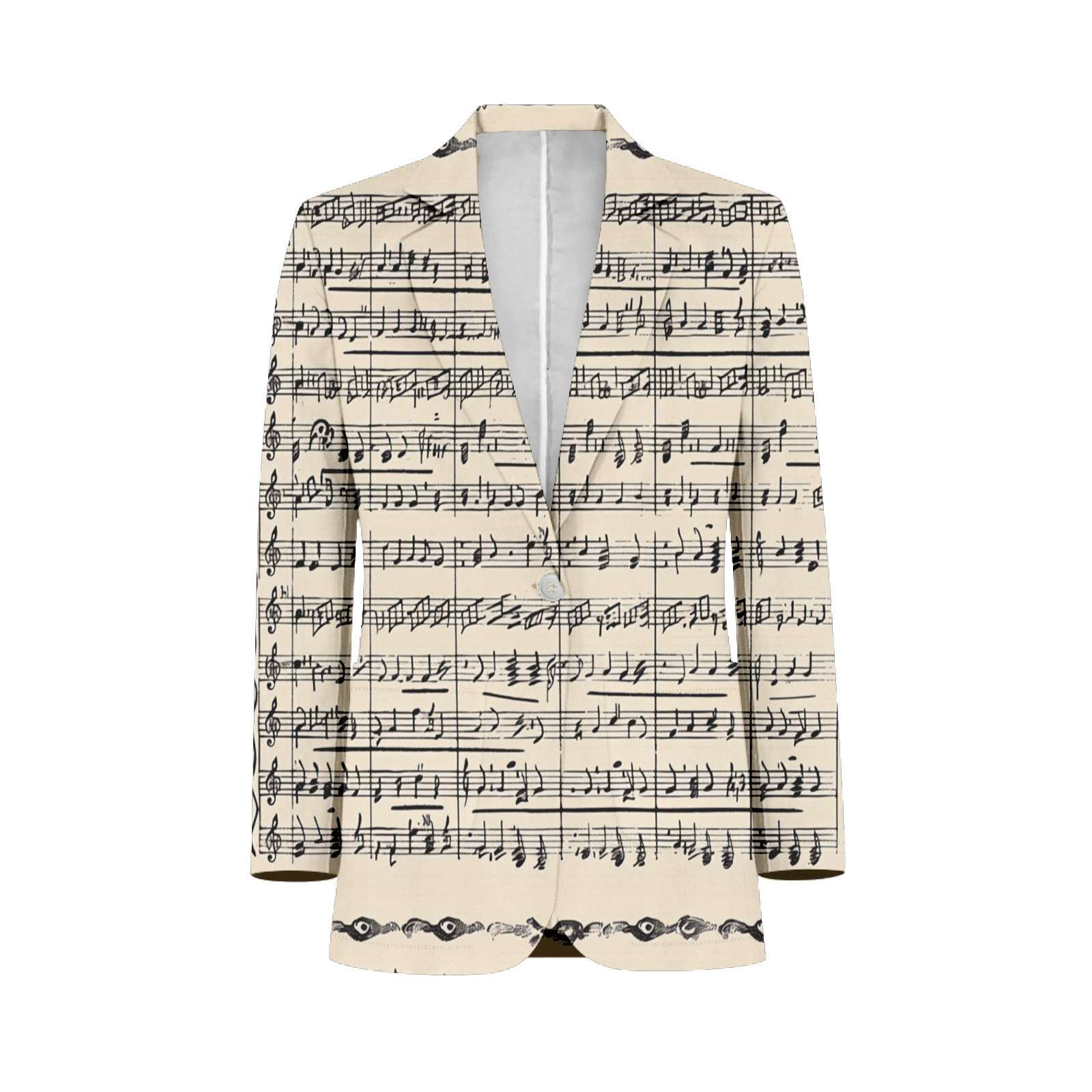 Simple Musical Notation Mens Suits Shawl Collar Slim Fit Suit Mens ...