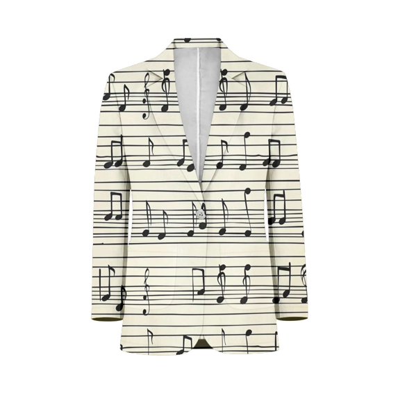 Simple Musical Notation Mens Suits Shawl Collar Slim Fit Suit Mens ...