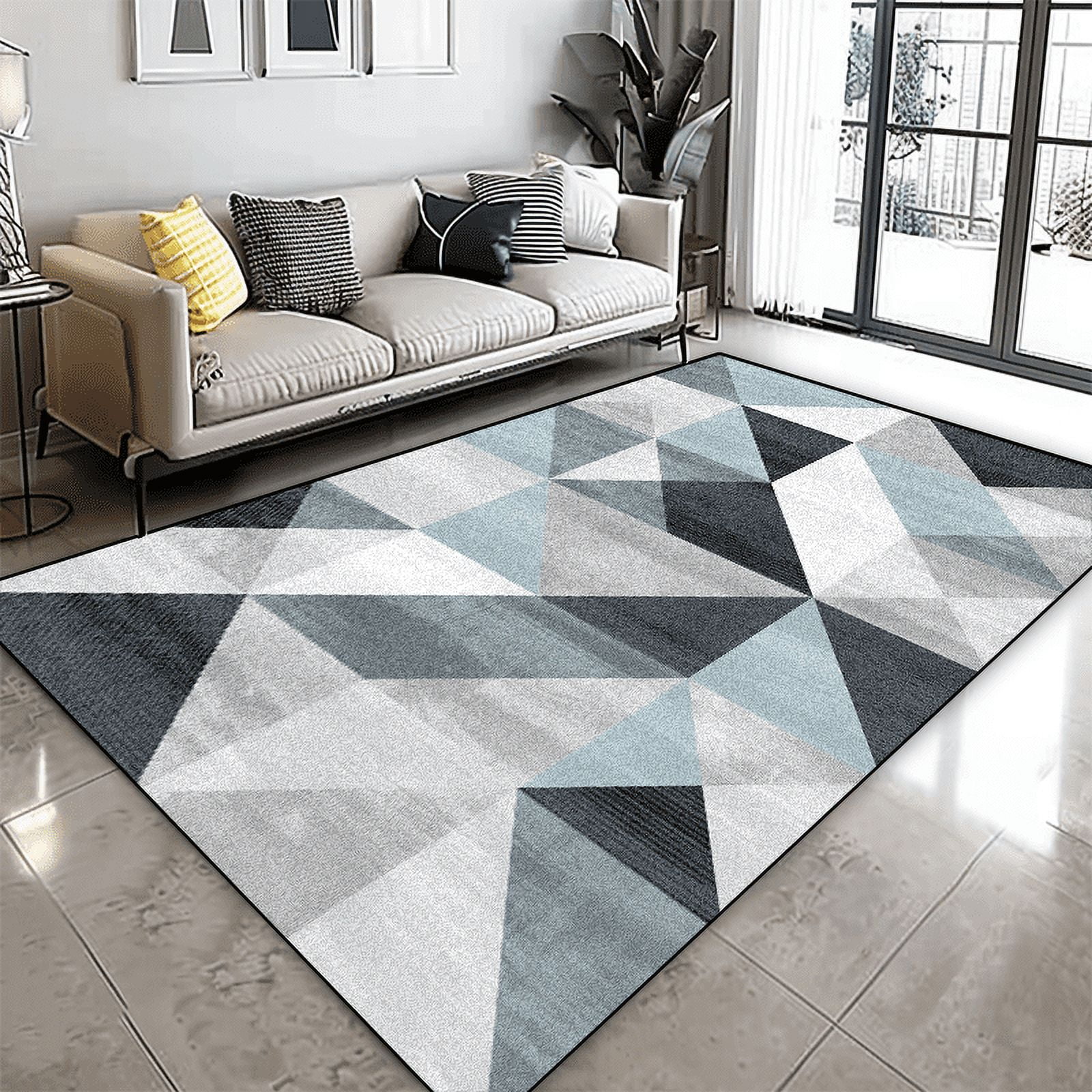 Simple Nordic Geometric Bedroom Carpets Living Room Bedroom Cloakroom ...