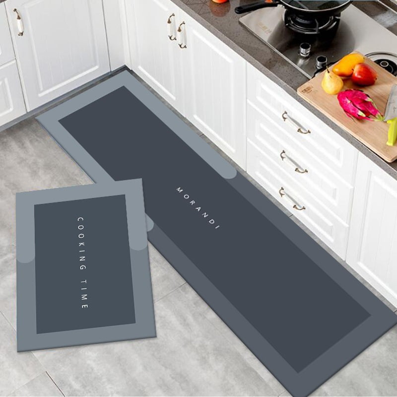 Simple Nordic Style Kitchen Mat Floor Carpet Fluffy Rug Entrance Door ...