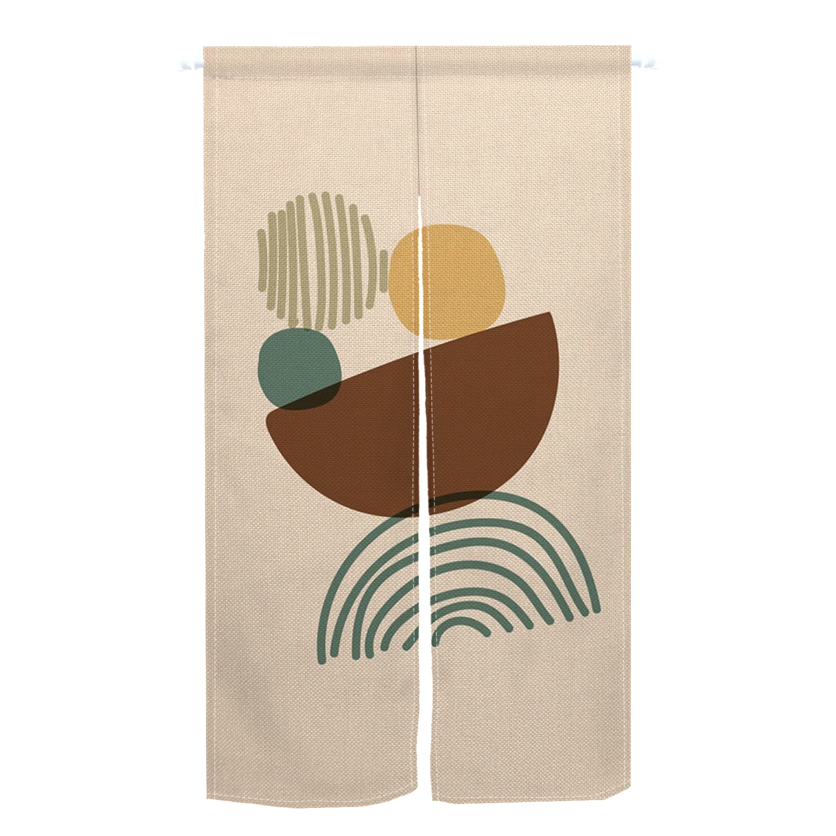 Simple Northern Europe Style Door Curtain Art Abstract Cafe Decorative ...