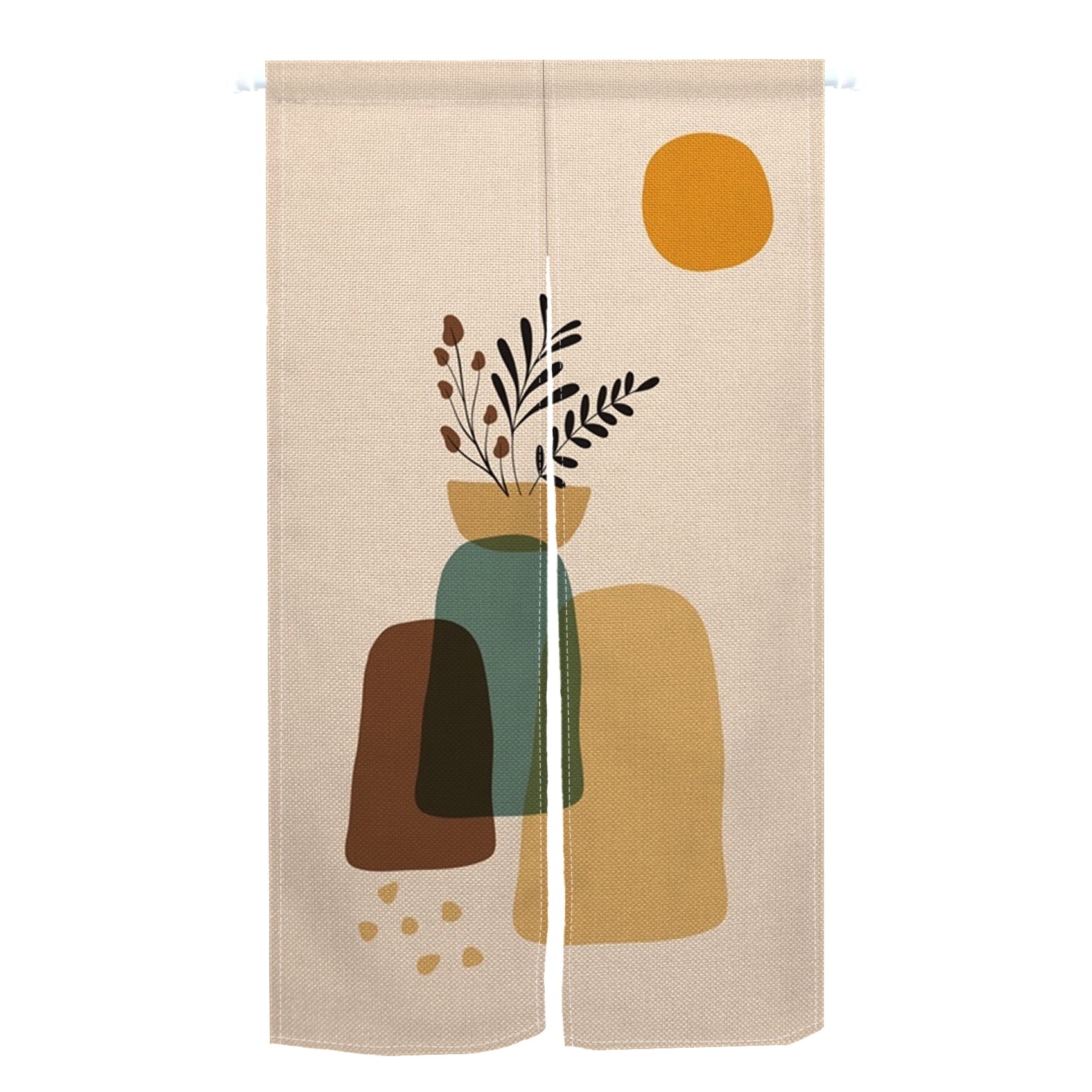 Simple Northern Europe Style Door Curtain Art Abstract Cafe rative ...