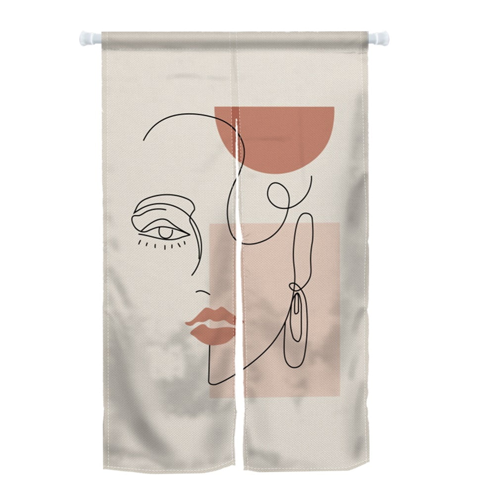 Simple Northern Europe Style Door Curtain Art Abstract Cafe rative ...