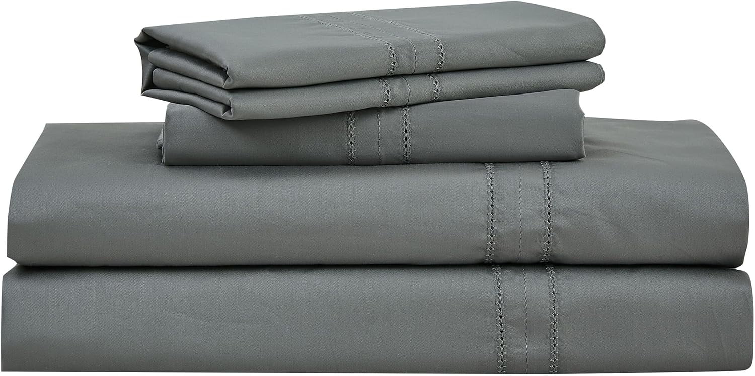 Simple&Opulence 100% Egyptian Cotton 400 Thread Count Queen Sheets-4 Pc ...