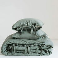 Simple&Opulence Linen Duvet Cover - Linen Cotton Blend 3 Pieces Bedding ...