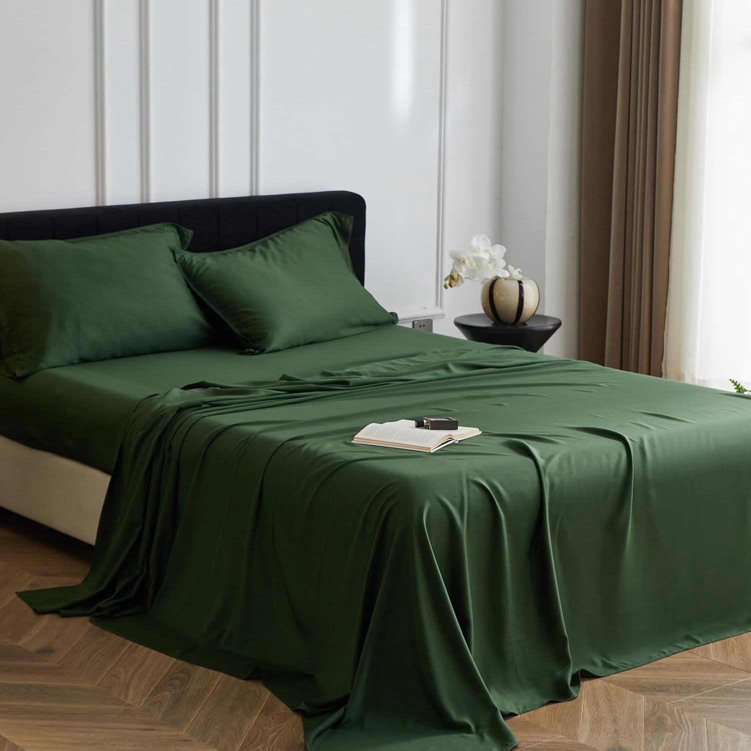 Simple&Opulence 100% Viscose from Bamboo Sheet Set 4Pcs, Cooling for ...