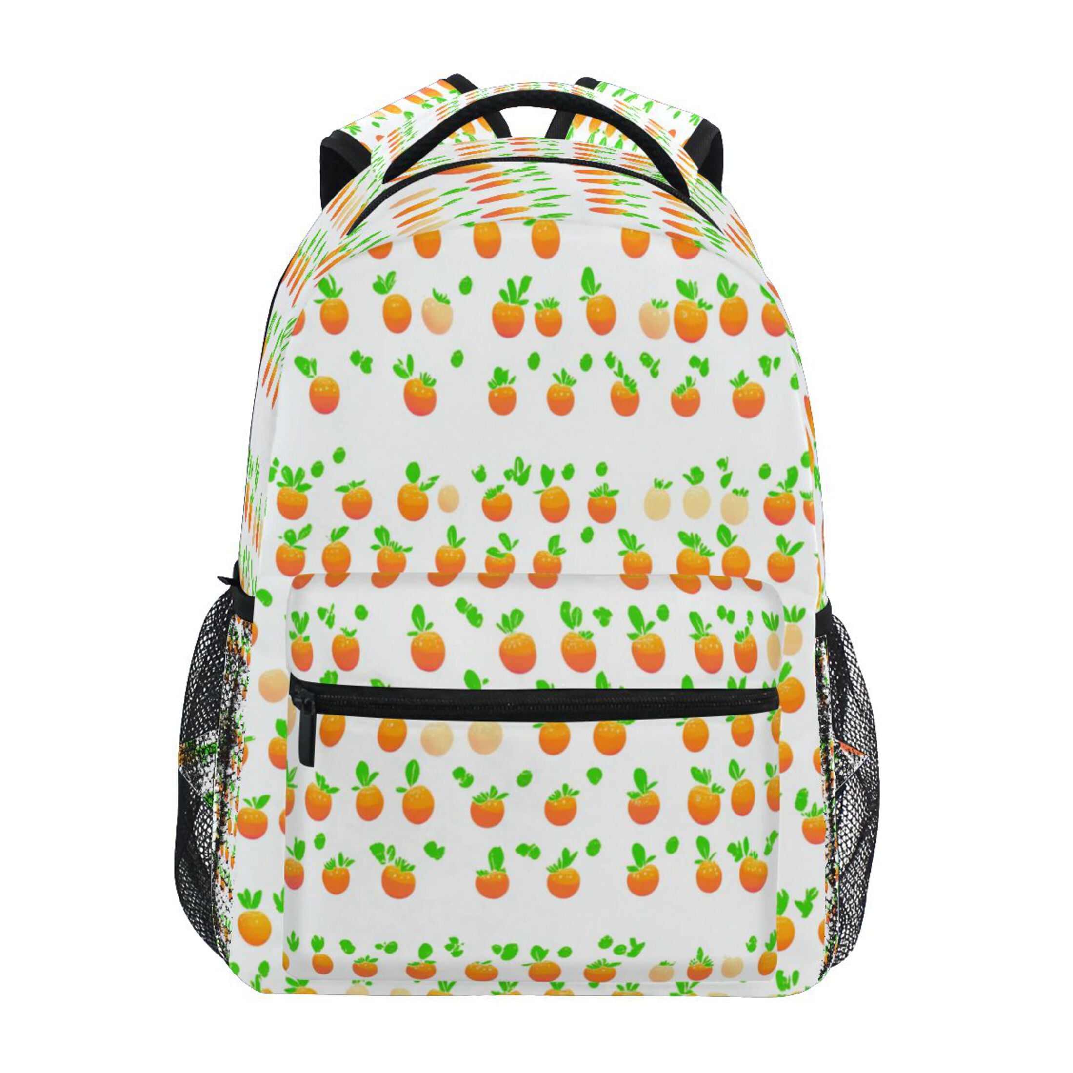 Simple Orange Pattern Stylish Large Backpack 15L Self-Standing Durable ...