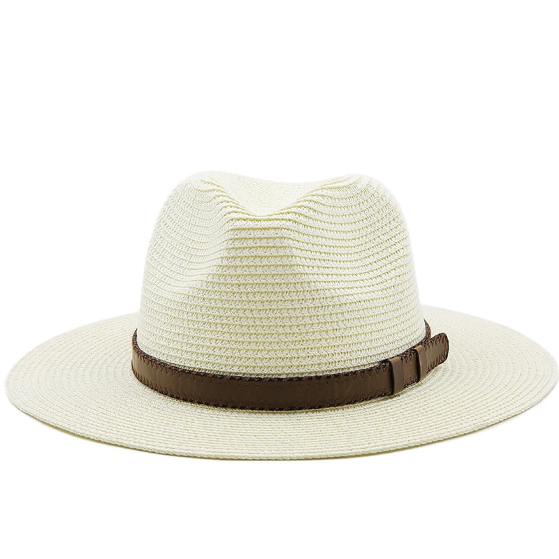 Simple Parent-child Panama Hats Lady Beach hat Women Wide Brim Straw ...