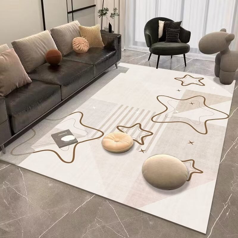Simple Pattern Living Room ration Carpet Bedroom Area Rug Modern Home ...