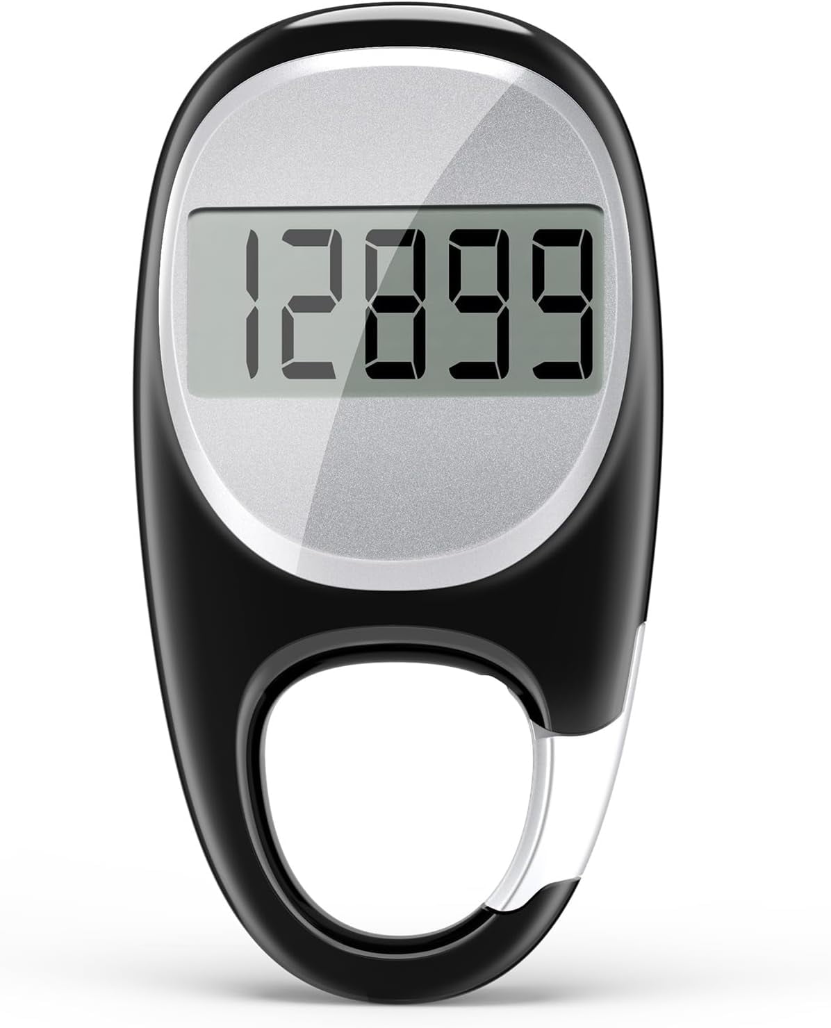 Simple Pedometer for Walking, Accurate Step Tracker with Carabiner, 3D ...