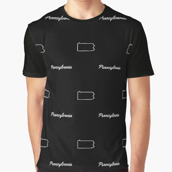 Simple Pennsylvania State Outline Pattern - Available on Stickers Socks ...