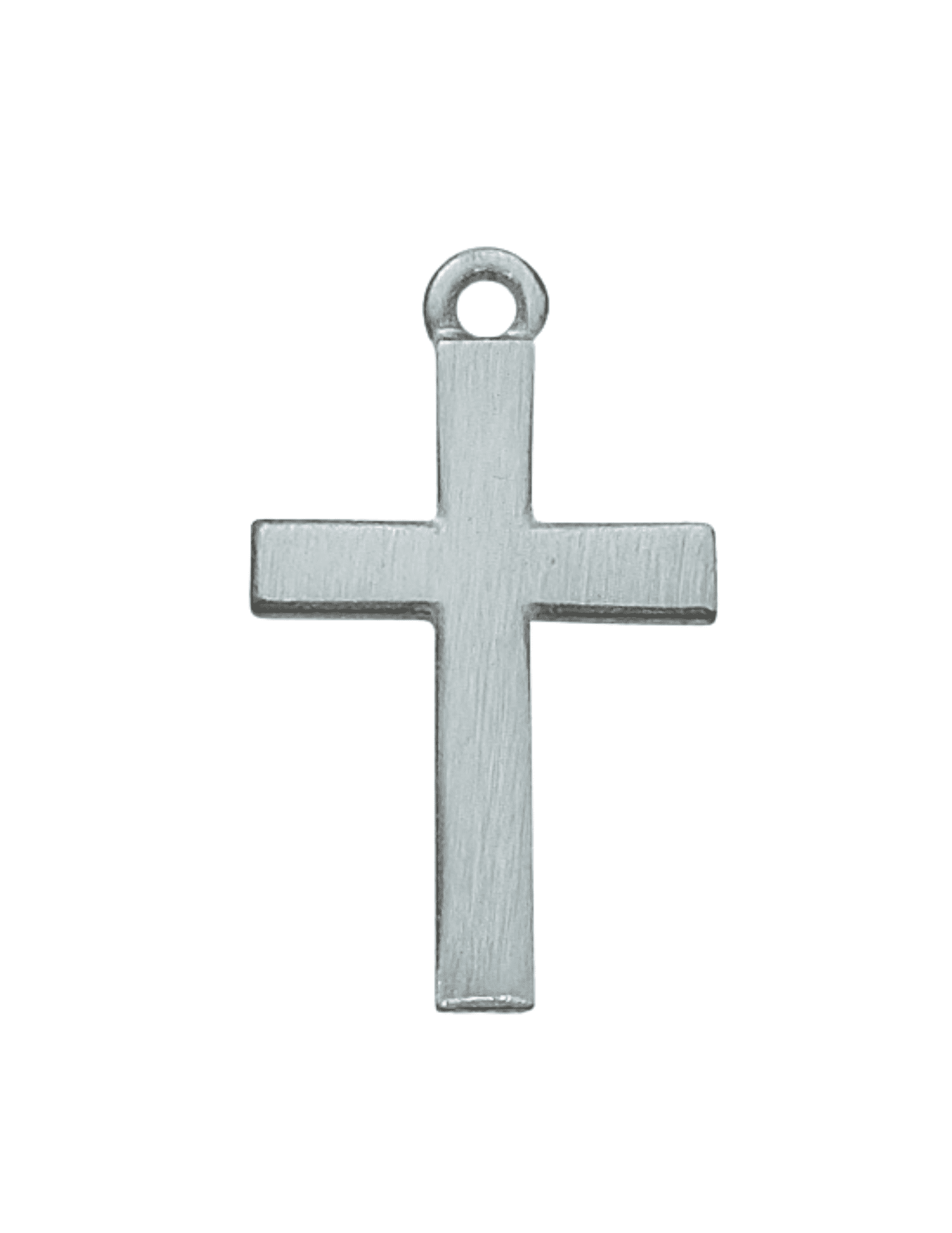 Simple Pewter Cross w/ 24" Silver Tone Chain - Walmart.com