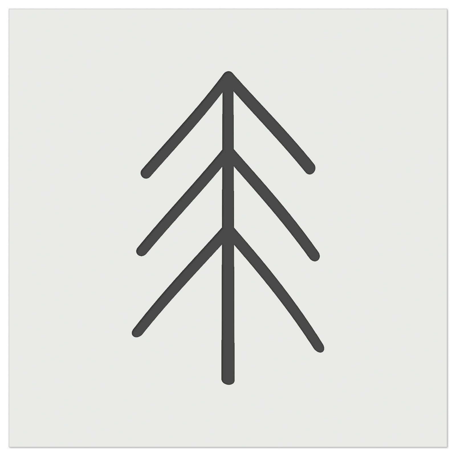 Simple Pine Tree DIY Cookie Wall Craft Stencil - 4.5 Inch - Walmart.com