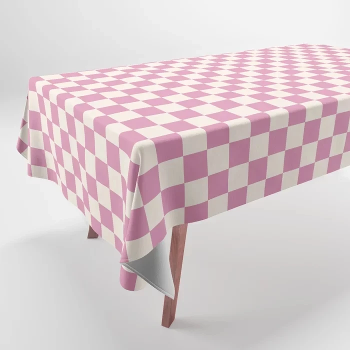 Simple Plaid Summer Print Dining Room Tablecloth Home Decor Rectangular ...