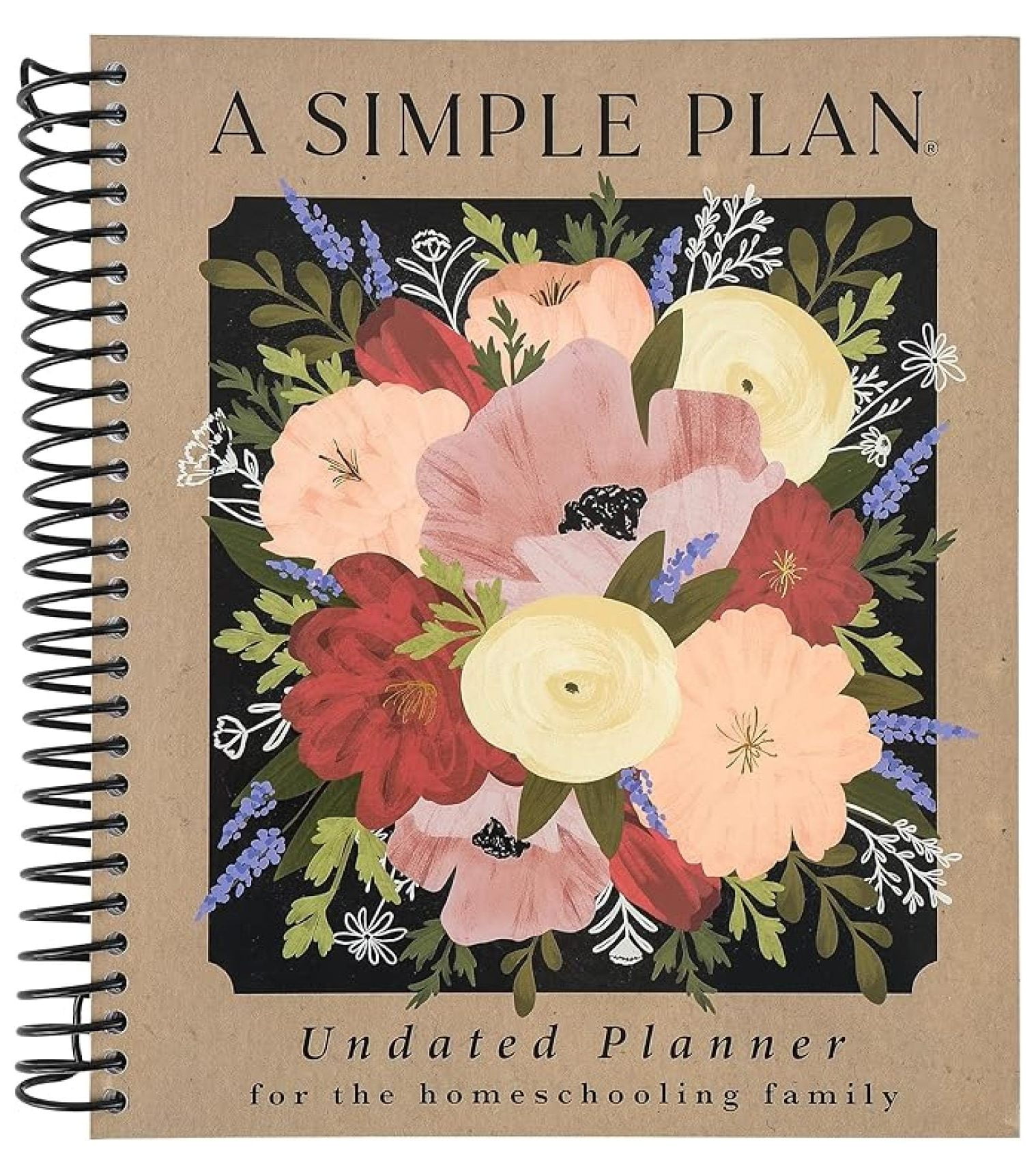 A Simple Plan Undated Floral Homeschool Parent Planner - Yearly ...