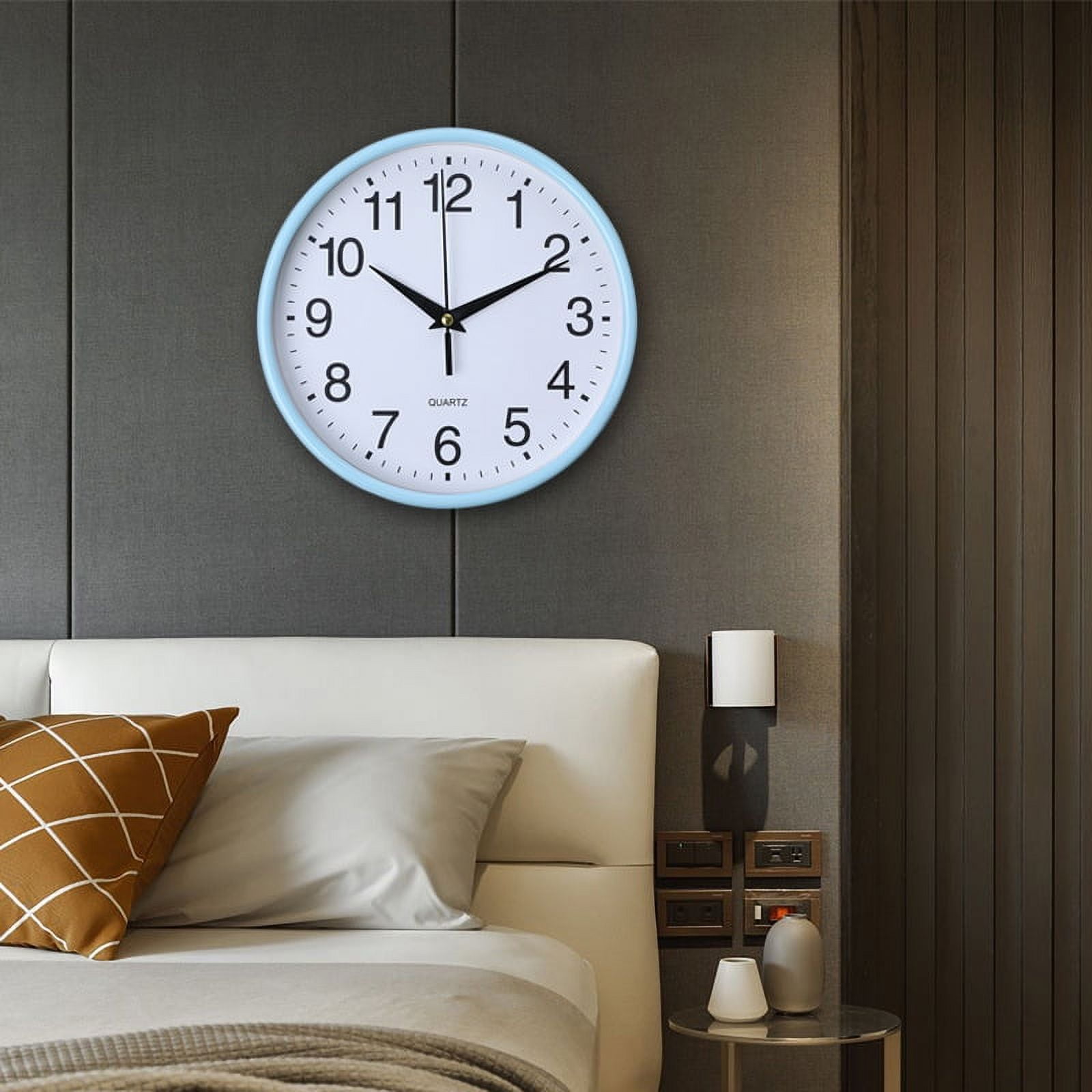 Simple Plastic Noiseless Hanging Clock Creative Fashion Living Room ...