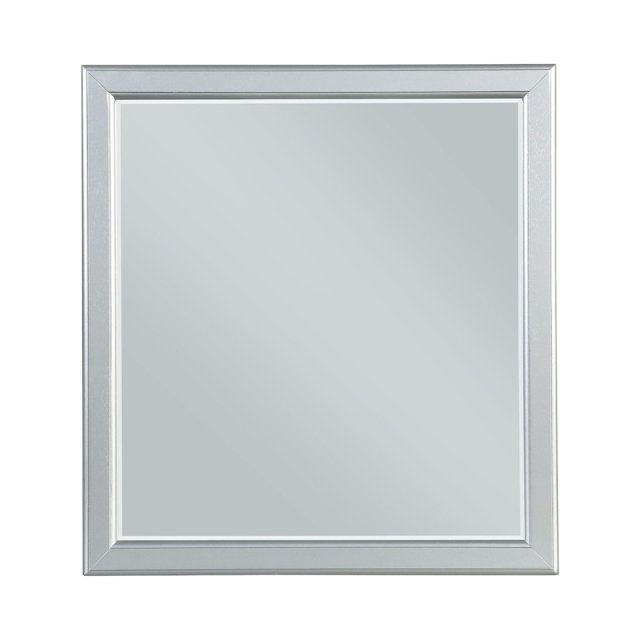 Simple Platinum Wooden Mirror - Black - Walmart.com