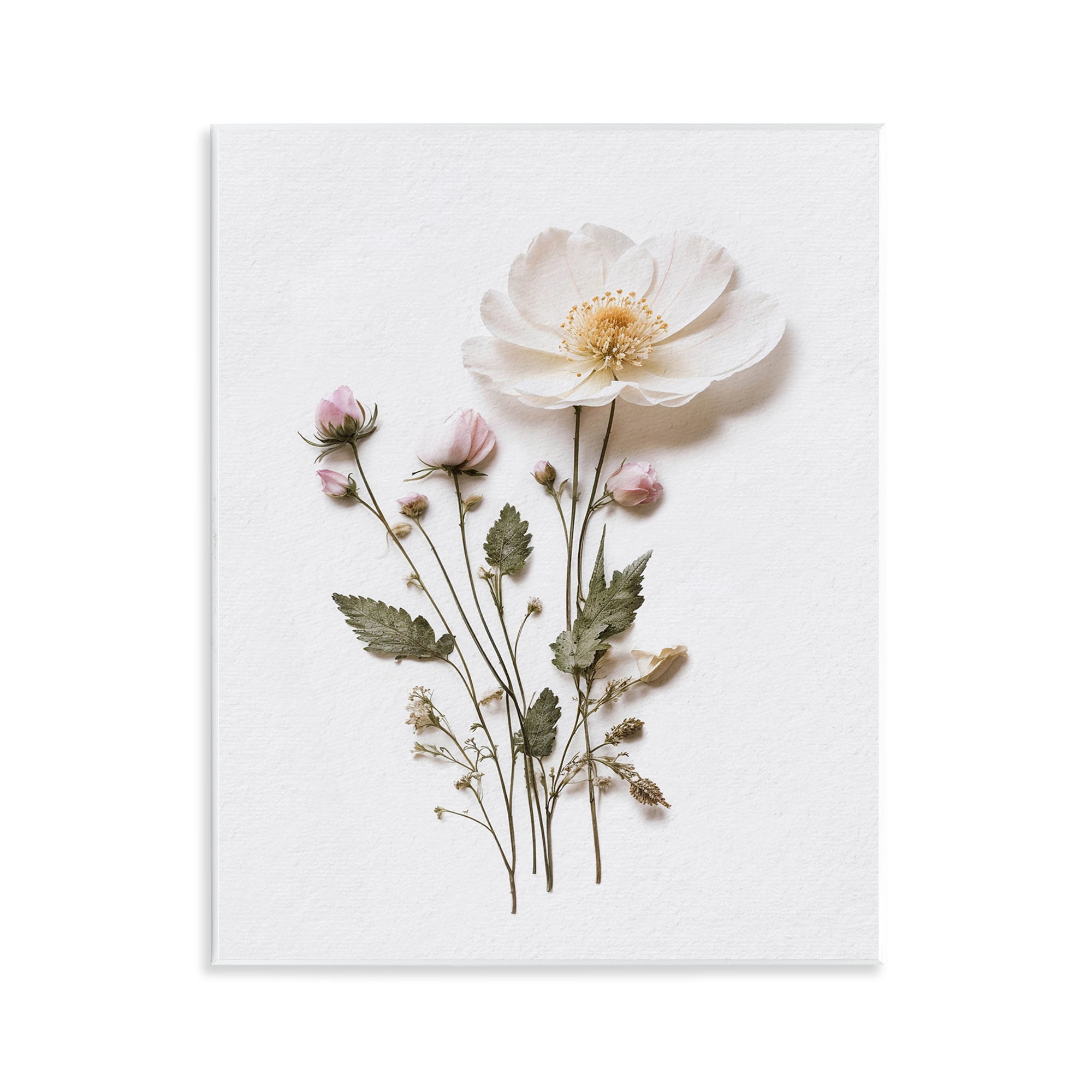 Simple Pressed Flowers Wall Plaque Art, design by Lettered and Lined ...