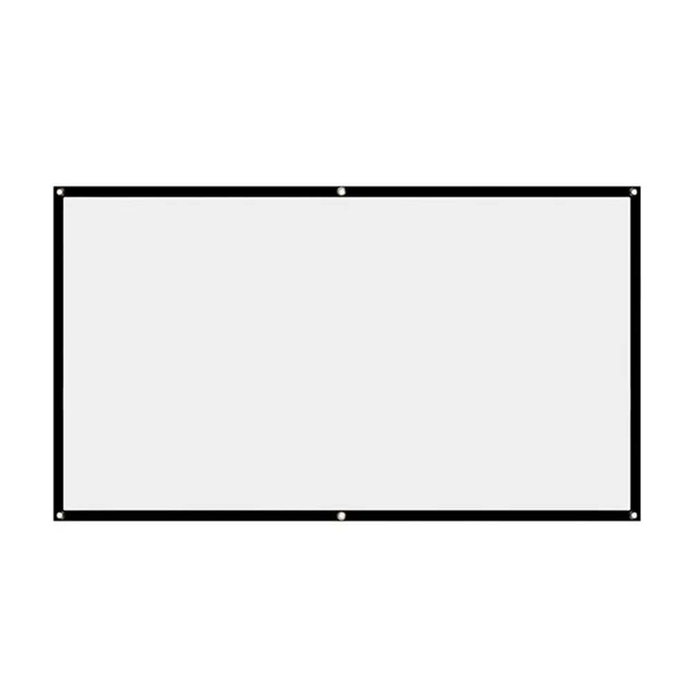 Simple Projector Curtain 60/72/84/100/120/150 Inch Portable HD Display ...