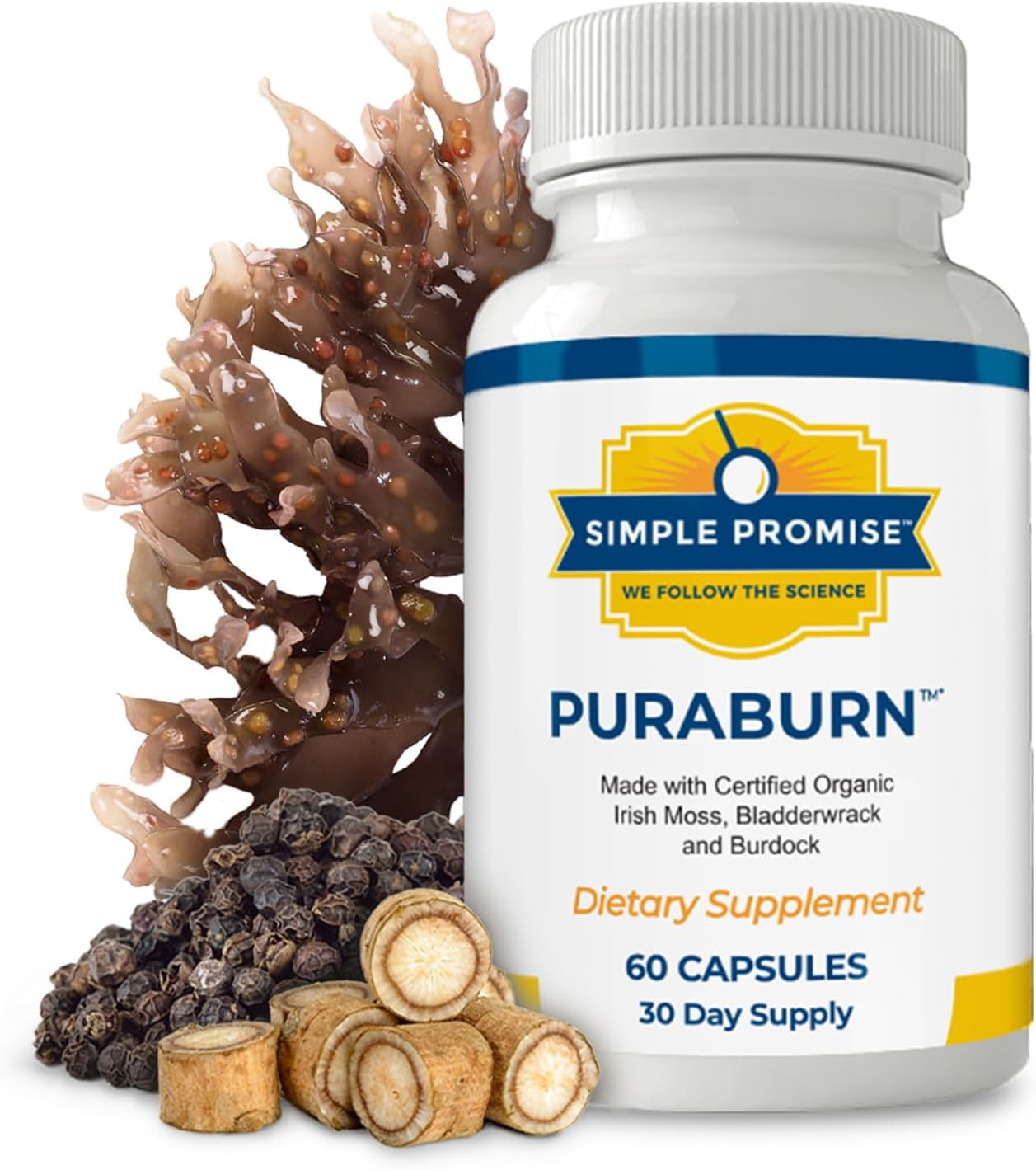 Simple Promise PuraBurn- Herbal Wellness Supplement with Organic Irish ...