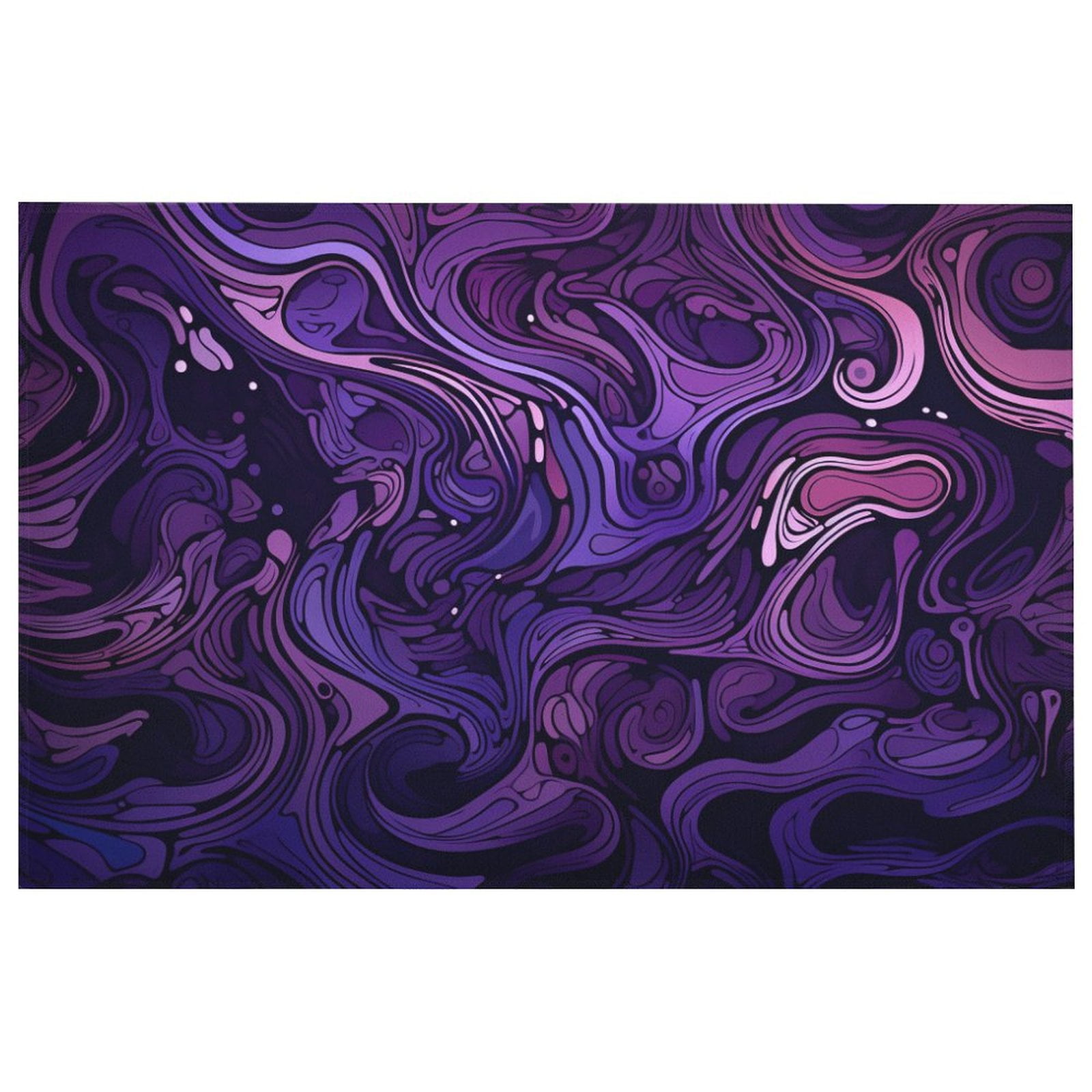 Simple Purple Ripple Rug - for Living Room, Bedroom, And Dining Room ...