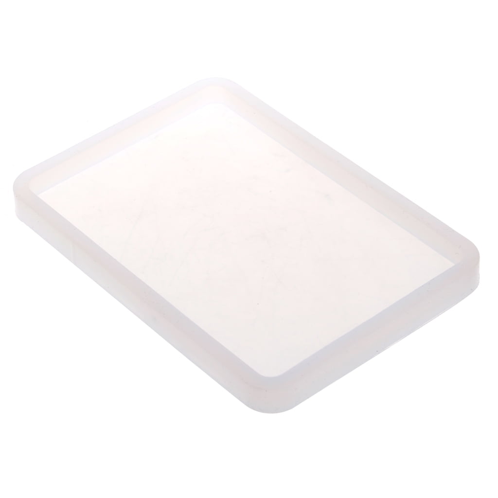 Simple Rectangle Shape Tray Plaster Molds DIY Background Plate Coaster ...