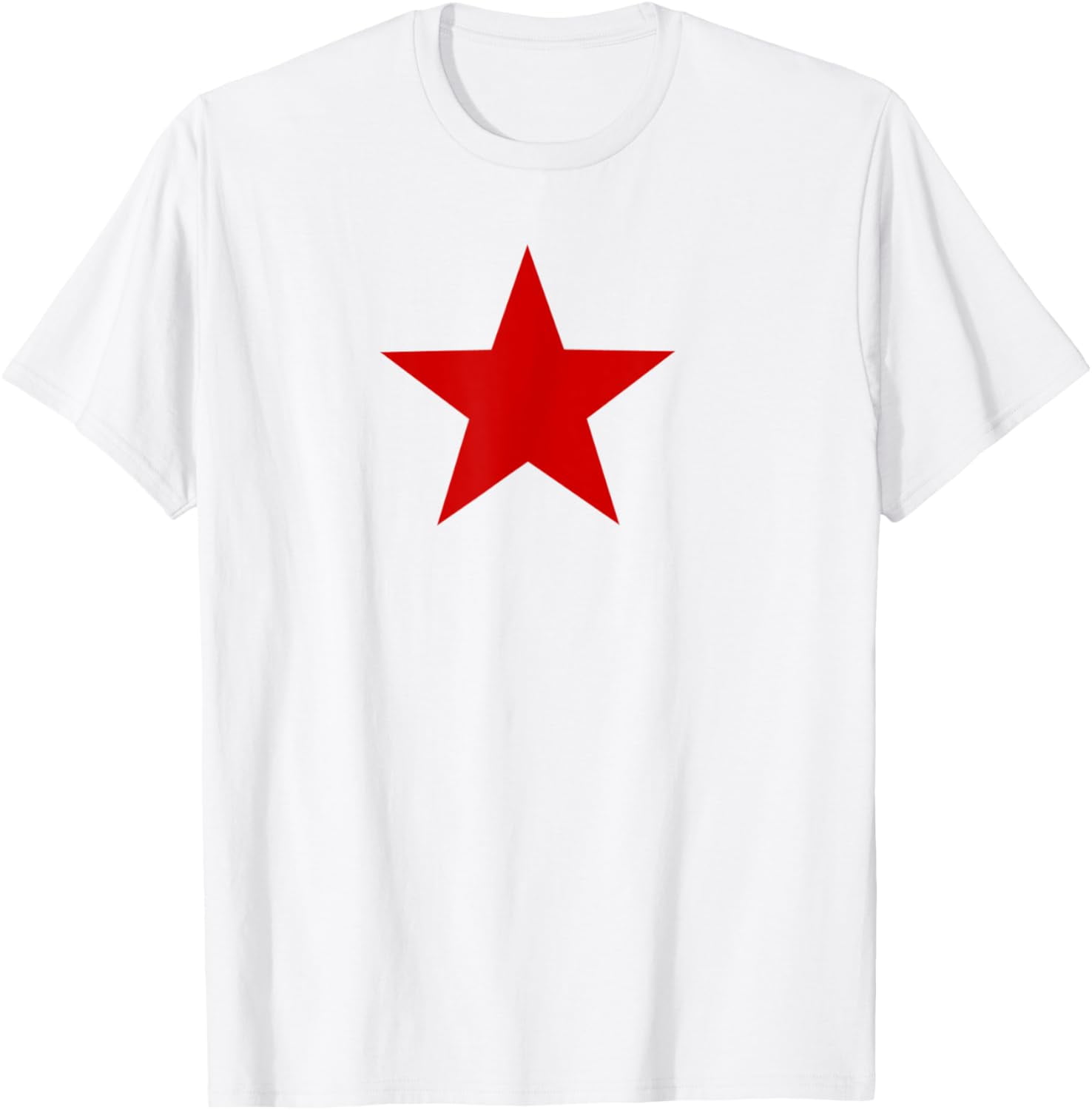 Simple Red Star T-Shirt - Walmart.com