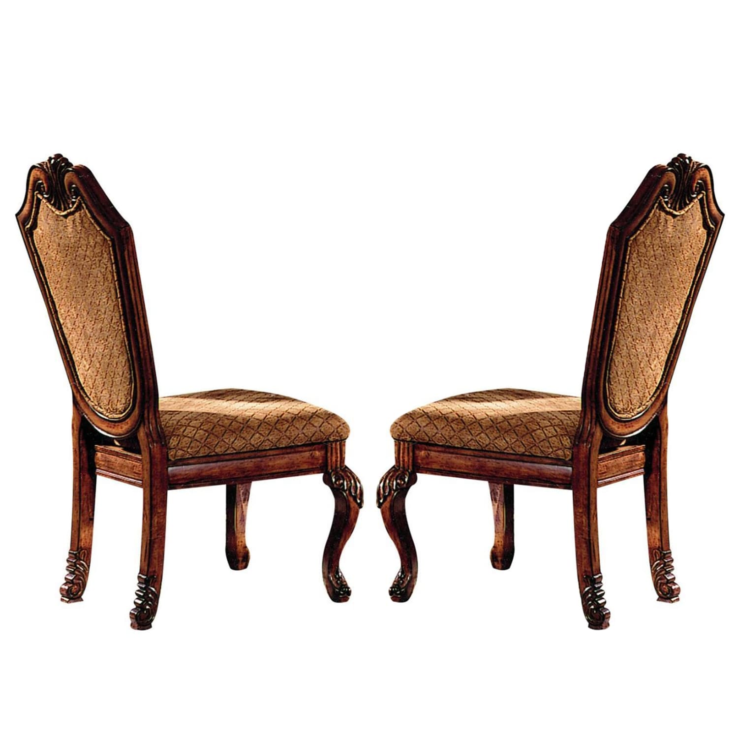 Simple Relax Set of 2 Fabric Upholstered Dining Side Chair in Cherry ...