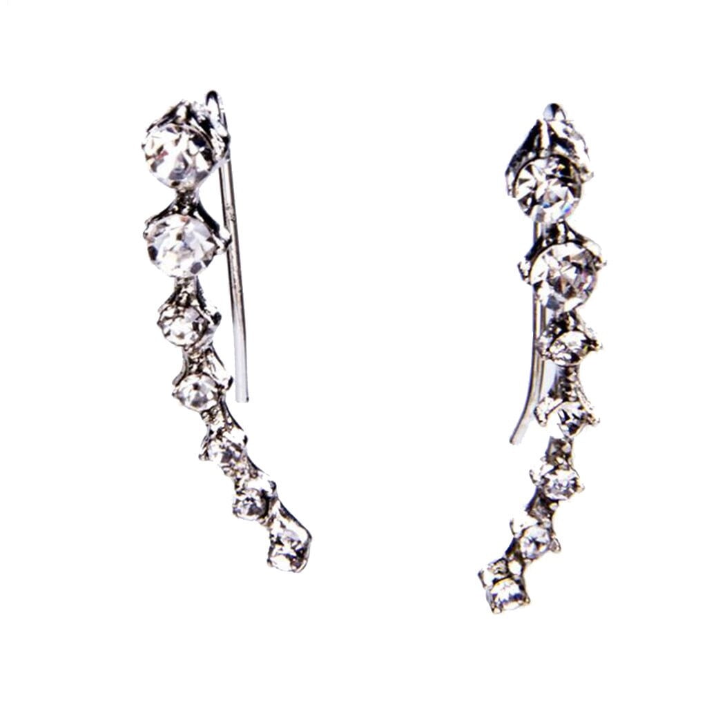 Simple Retro Metal Diamonds Dipper Seven Stars Earrings Ladies Jewelry ...