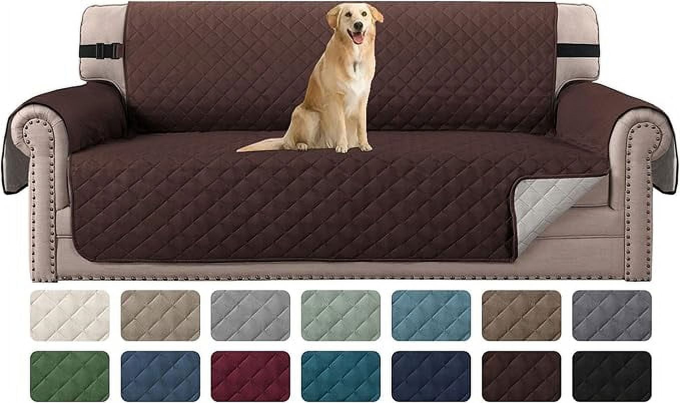 Simple Reversible Sofa Cover, Suitable For 3 Cushion Sofa Cover, Dog ...