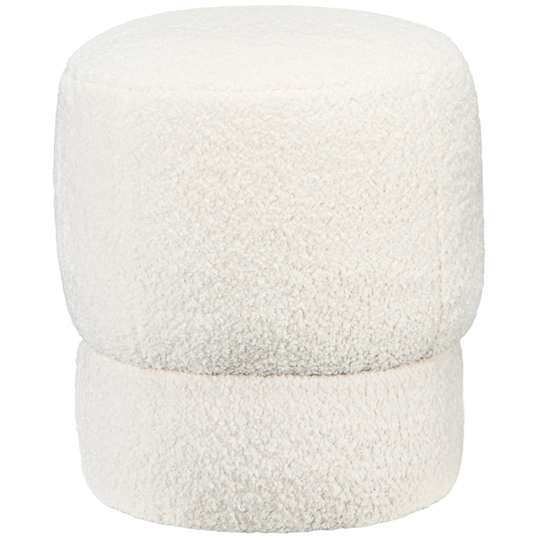 Simple Round Design & Stable Frame - Versatile Ottoman for Bedroom ...