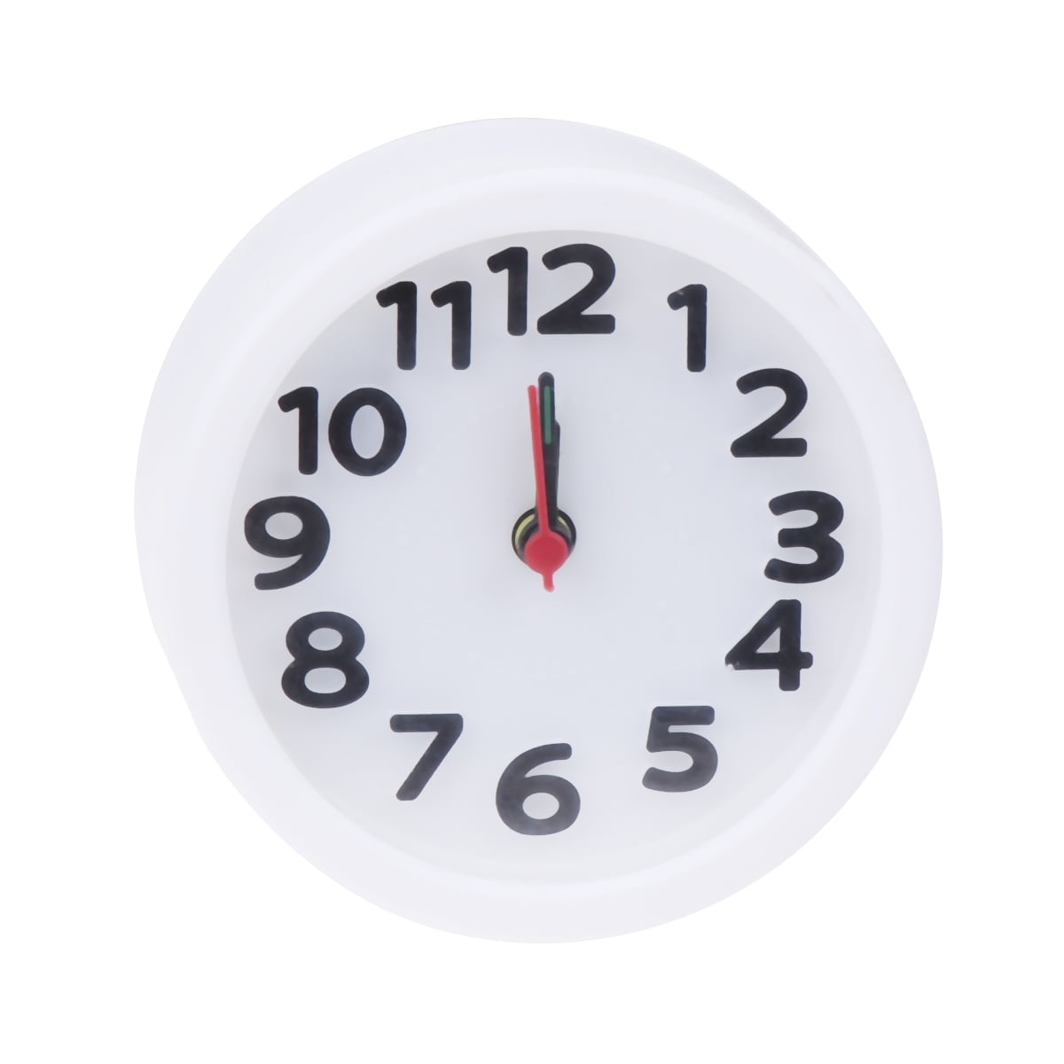Simple Round Plastic Alarm Clock Small Desktop Clock Luminous Hour and Minute Hand Kids Wall ...