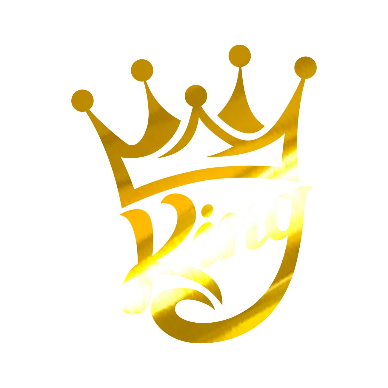 Simple Royal King with Crown Sticker Decal Die Cut - Self Adhesive ...