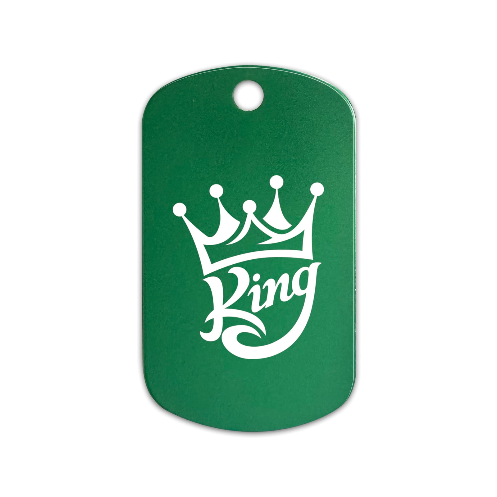 Simple Royal King With Crown GI Dog Tag Aluminum Keychain fresh jdm ...