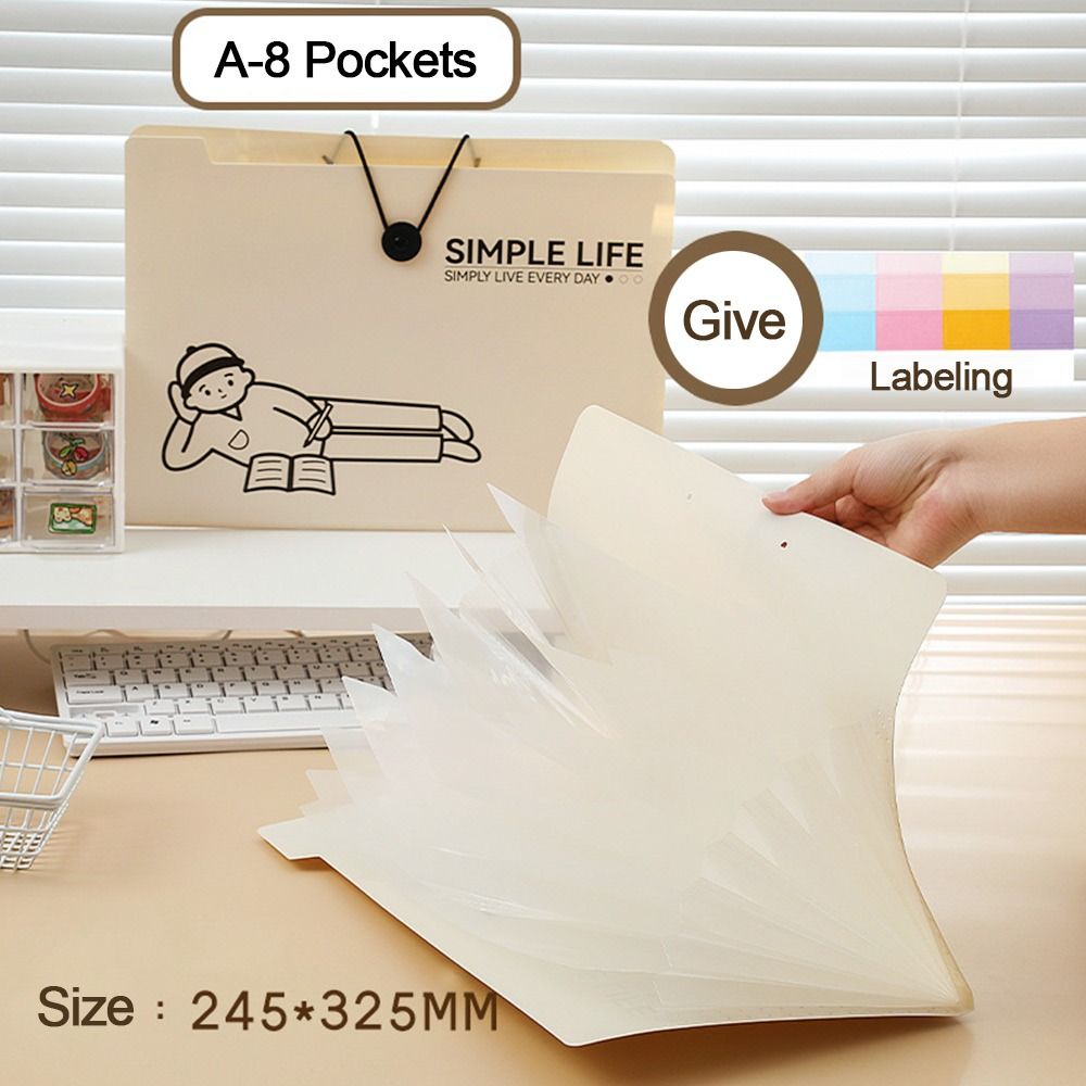 Simple School Office Large Capacity 5/8/12 Pockets Classification ...