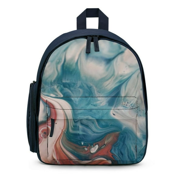 Simple Schoolbag 9.4×12.6in Large Capacity Double Zipper Design For ...