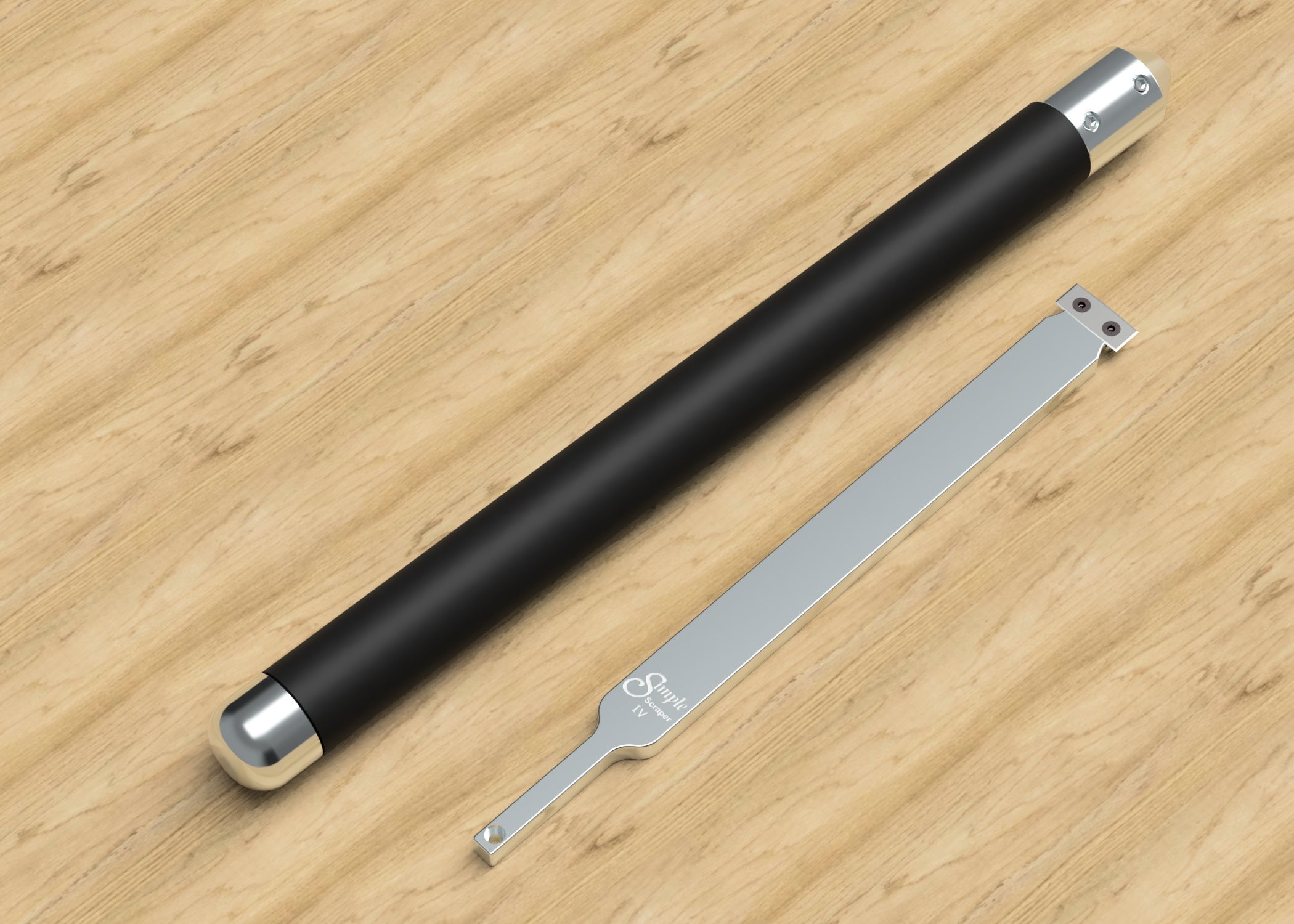 Simple Scraper IV - 12" scraper for hollow form walls & flat bottoms ...