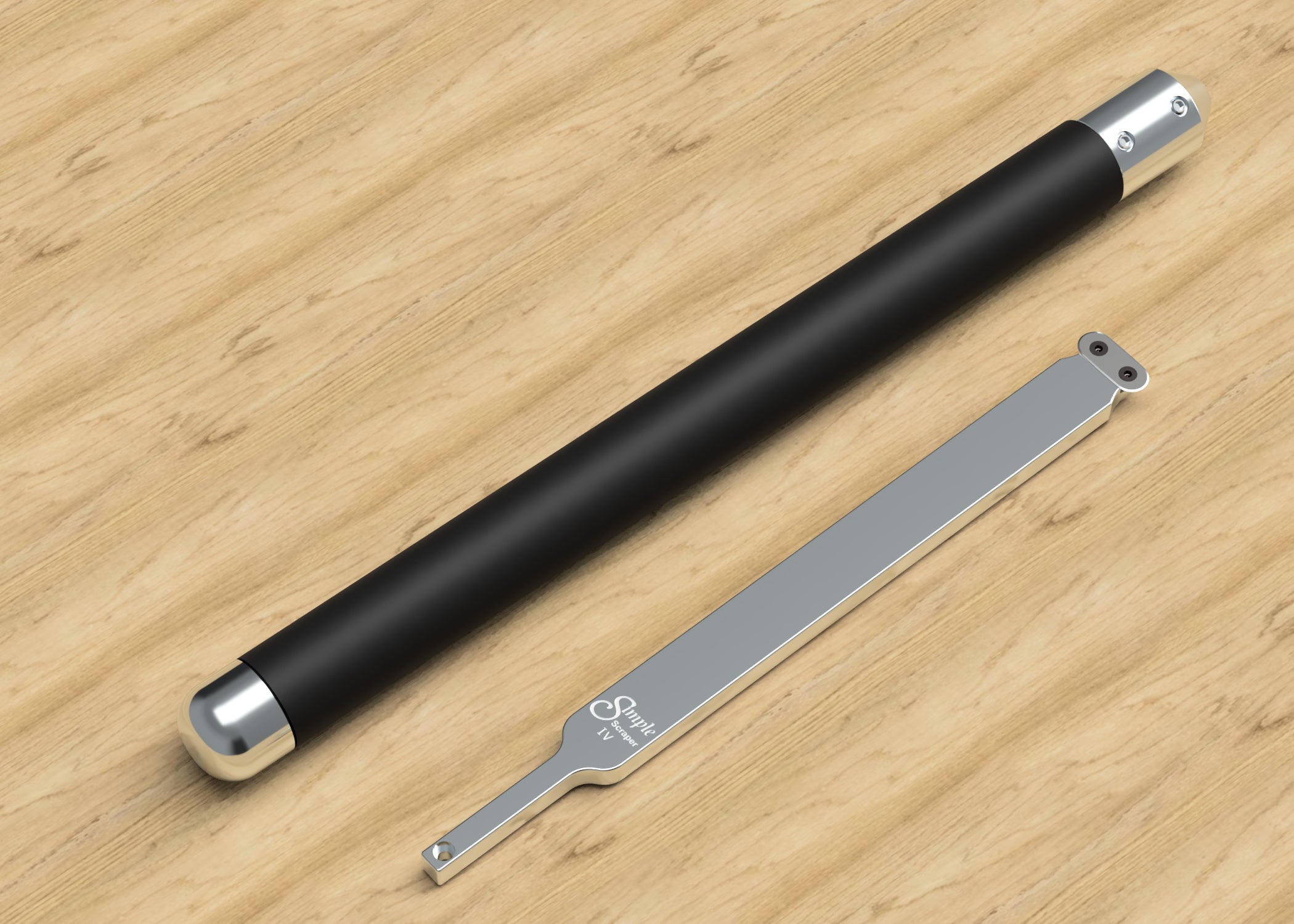 Simple Scraper IV - 12" scraper for shaping hollow form walls & flat ...