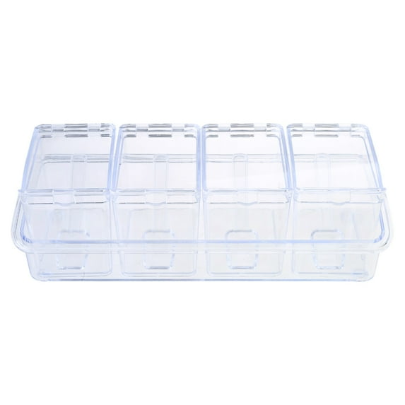 Simple Seasoning Container Functional Storage Spices Organizer with 4 ...