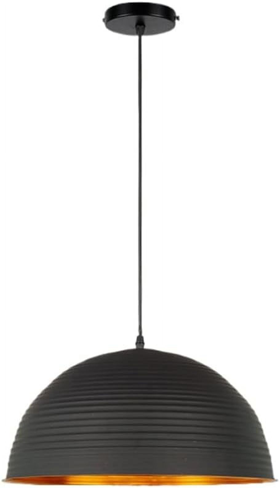 Simple Semicircle Metal Pendant Lamp for Dining Room, Retro Industrial ...
